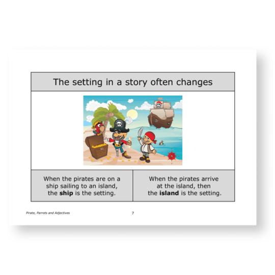 Settings, characters and plots of pirate stories.