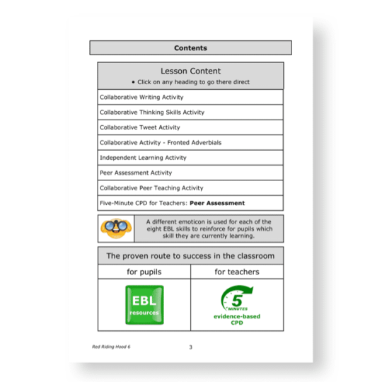 Writing directions, an individual and a collaborative writing task.