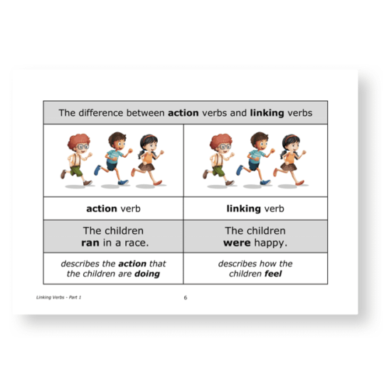 Can you identify the 8 linking verbs in the sentences below?