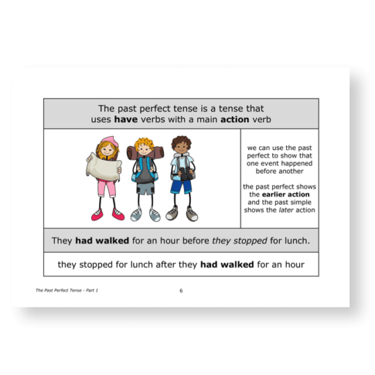 Can you spot the past perfect tense in the sentences below?